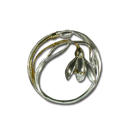 Snowdrop Brooch Purple Gallery