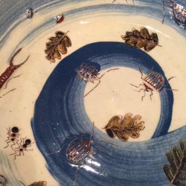 Bugs & Leaves Bowl 2 (large) – Purple Gallery