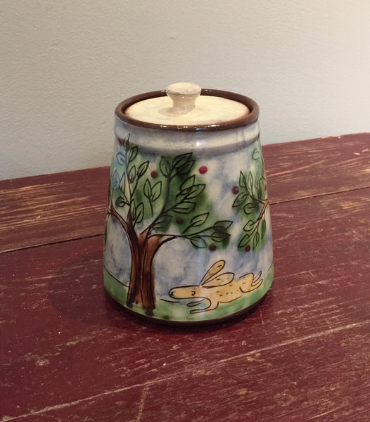 Landscape Lidded Pot – Purple Gallery