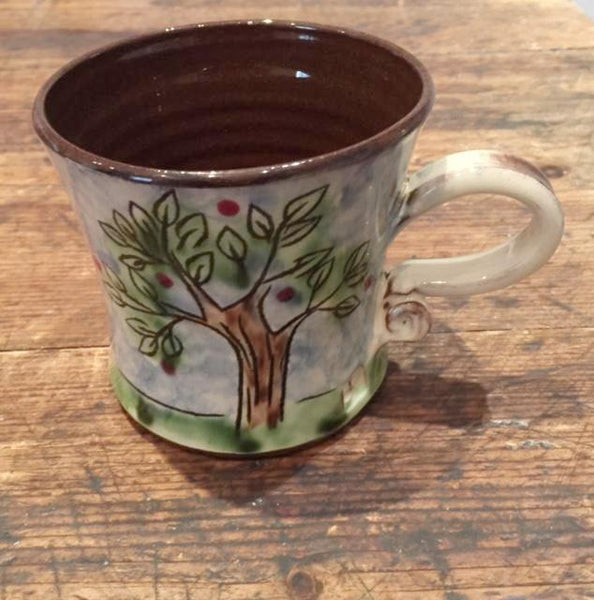 Trees Mug with Hare (large) – Purple Gallery