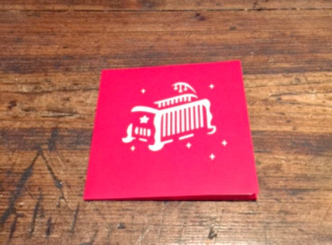 Baby in a Cot Card – Purple Gallery